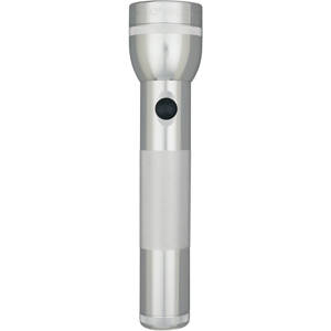 MagLite 2-Cell D Flashlight with 2 Xenon Lamps, 27 Lumens, Silver S2D105