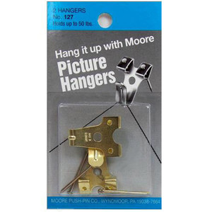 Moore 50LB. PICTURE HANGERS WITH NAILS 127 - Adorama