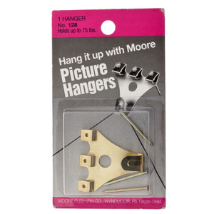 Moore 75 LB PICTURE HANGERS WITH NAILS 128 - Adorama