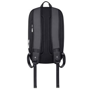Moshi Hexa Lightweight Backpack, Water/Snow Resistant, Midnight Black
