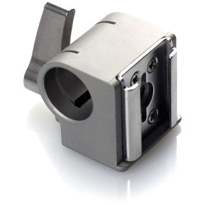 Movcam Cold Shoe Block for 15mm System Rods, Silver MOV-303-1229