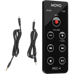 Movo Photo REC-4 Wired Remote Control for Zoom H2n, H4n Pro, H5 & H6 ...