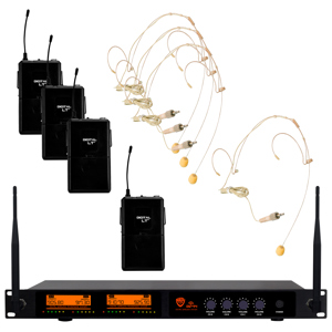 Nady Digital Wireless Lapel & HM-10 Headmic Microphone System w/DW-44 ...
