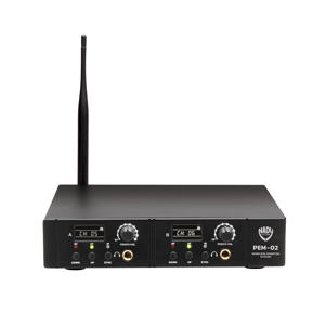 Nady PEM-02 16-Ch Dual Transmitter Wireless In-Ear Monitor System, 903-928MHz PEM-02