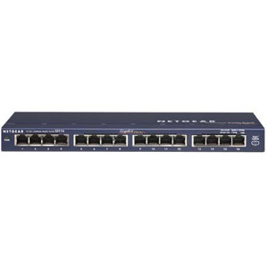 Netgear ProSafe 16 Port Gigabit Desktop Ethernet Switch, 10/100/1000 ...