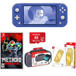 Nintendo Switch Lite, Blue - With Accessory Bundle Kit - Adorama