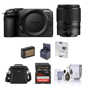 Nikon Z 30 DX-Format Mirrorless Camera with 18-140mm Lens and ...