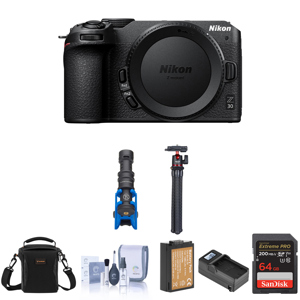 Nikon Z 30 DX-Format Mirrorless Camera, Bundle with Accessory Kit Y737 VK