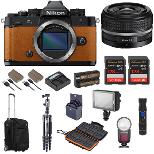 Nikon Z f Mirrorless Camera, Orange w/NIKKOR Z 40mm f/2 SE Lens, w ...