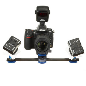 Novoflex Flash Holder, Camera & Flash Mounting Bracket with Two Ball Heads.