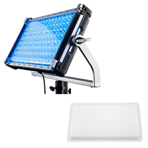 Creamsource Vortex8 2x1 RGBW 650W LED Light With Creamsource Dome Diffuser