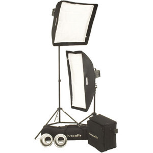 Interfit Photographic Combo-Pro HL1000 Halogen Softbox Kit, with 2 ...