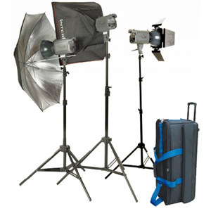 Interfit INT145 Stellar 150 Kit with 3 150W Monolight - Adorama