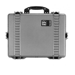 Porta Brace PB-2650F Wheeled Hard Case with Foam, Silver Platinum PB-2650FP