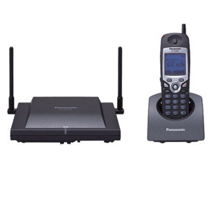 Panasonic KX-TD7896 2.4GHz Digital Spectrum Cordless Telephone, Black ...