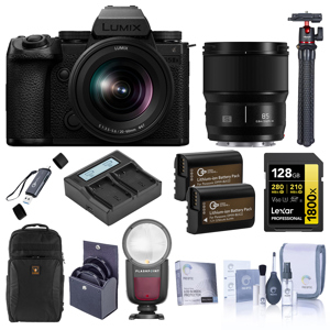 Panasonic LUMIX S5IIX Camera w/20-60mm f/3.5-5.6, 85mm f/1.8 Lens ...