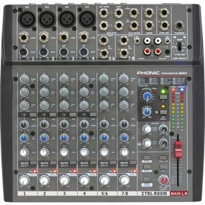 Phonic Powerpod 820 2x100W 8-Channel Powered Mixer with DFX - Adorama