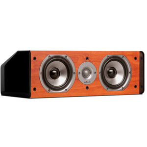 Polk Audio CS10 Center Channel Speaker with Dual 5.25" Drivers, Cherry
