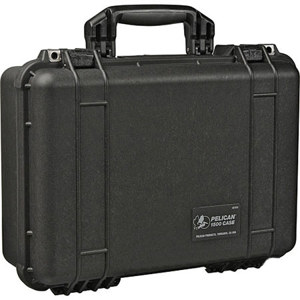 Pelican 1500 Watertight Hard Case with Padded Dividers - Black