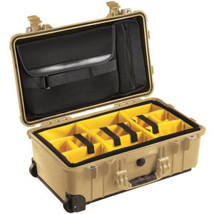 Pelican 1510SC Studio Case with Lid Organizer and Yellow Divider Set ...