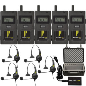 Pliant 5x MicroCom 900M 1-Channel 900MHz Full-Duplex Wireless Beltpack ...