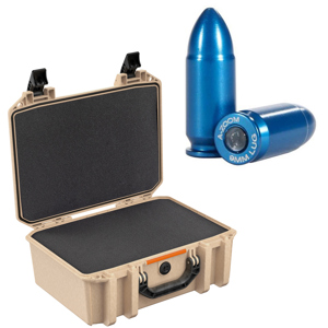 Pelican V300 Vault Large Firearm Case w/Foam, Tan, w/10x A-Zoom Snap ...