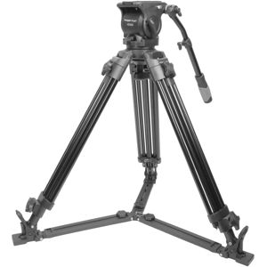 Prompter People TRI-HD300 3-Section Aluminum Tripod System with 100mm ...