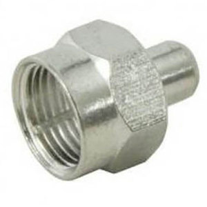 Platinum Tools F Connector Terminator 75 Ohm Coax Adapter, Male, Clamshell