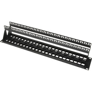 Platinum Tools 48-Port 2U 19" Unshielded Unloaded Patch Panel 643-48U
