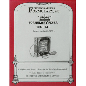 Photographers' Formulary FT-1 Fixer Test, Makes 100ml Stock Solution 03 ...