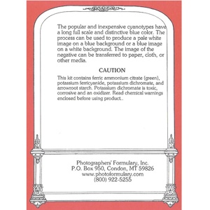 Photographers' Formulary Liquid Cyanotype Printing Kit 07-0091