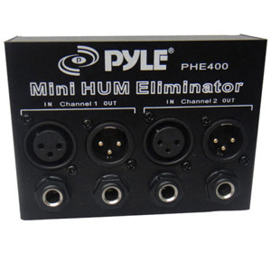 Pyle PHE400 Hum/Noise Eliminator 2-Channel Box with XLR Jacks