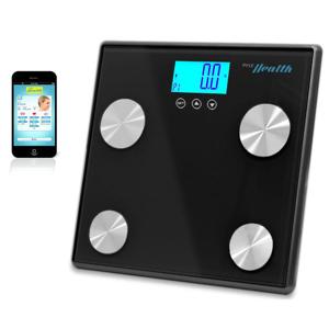 Pyle PHLSCBT4 Bluetooth Digital Weight & Personal Health Scale, Black