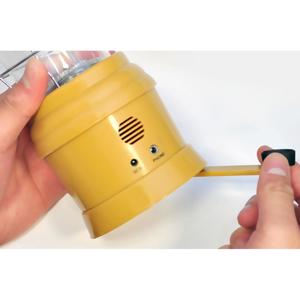 Pyle PSDNL22YL Dynamo Lantern with Radio and Alarm, Yellow - Adorama
