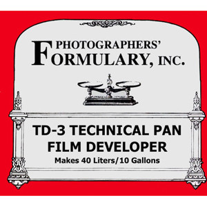 Photographers' Formulary TD-3 Technical Pan Film Developer, 2Lt ...