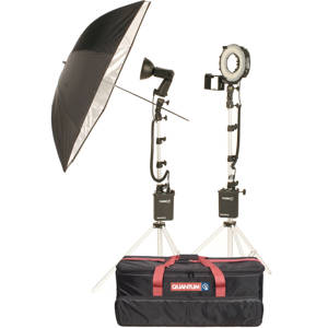 Quantum 2-Head Hybrid Kit with Qflash Trio Flash for Canon Camera 860470