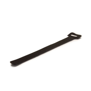 C2G 6x0.75" Hook-and-Loop Cable Wrap, Black, 50-Pack, TAA Compliant 43231