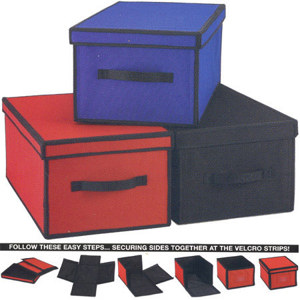 Resource International Jumbo Bulk Print Storage Box, Red, 22.5x12.5x9.5"