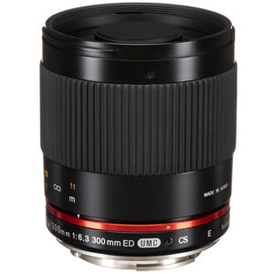Rokinon Reflex 300mm f/6.3 ED UMC CS Lens for Sony E-Mount, Black 300M-E-BK