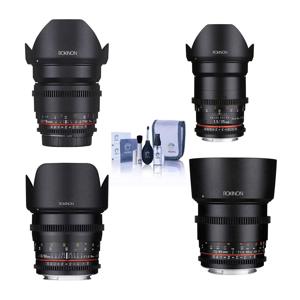 Rokinon 35mm, 50mm, 85mm T1.5 & 16mm T2.2 Cine DS Lens for Sony E w ...