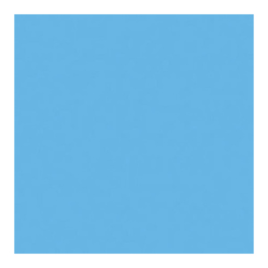 Rosco 63 Roscolux Pale Blue, 20x24 Color Effects Filter, Open Box