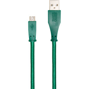 Roland 10' USB-A to Micro-USB Interconnect Cable, Green Woven RCC-10-UAUM