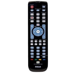 RCA Remote Control 4 Device Backlit Keypad, Gloss Black RCRN04GR