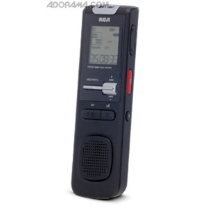 RCA VR5320R 1GB Digital Voice Recorder, Black - Adorama