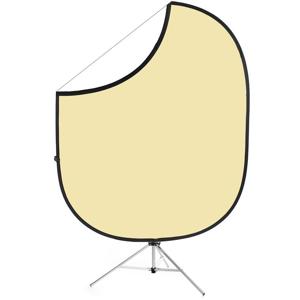 Savage 5x6' Reversible Collapsible Backdrop Kit, Cream/White - Adorama