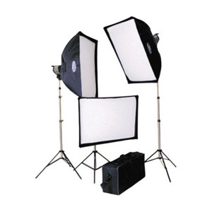 Savage 1500 Watt Quartz Light Kit, 3 500W Quartz Lights - Adorama