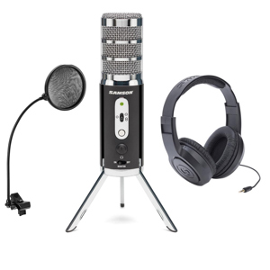 Samson Satellite USB/iOS Broadcast Mic with Dual 16mm Condenser ...
