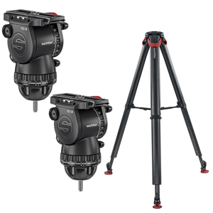 Sachtler FSB 6 MK II Fluid Head, w/FSB 8 MK II Fluid Head & flowtech 75 ...