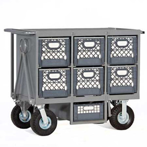 Studio Carts Six Crate Horizontal Cart SCH - Adorama