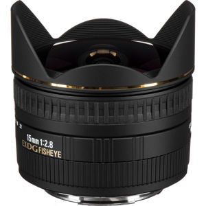 Used Sigma 15mm f/2.8 EX DG AutoFocus Diagonal Fish-Eye Lens for Canon ...